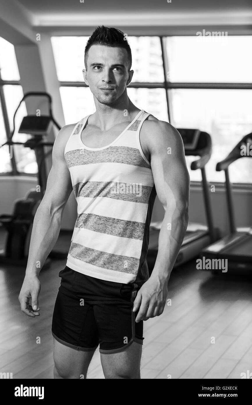 Muscular macho Black and White Stock Photos & Images - Alamy