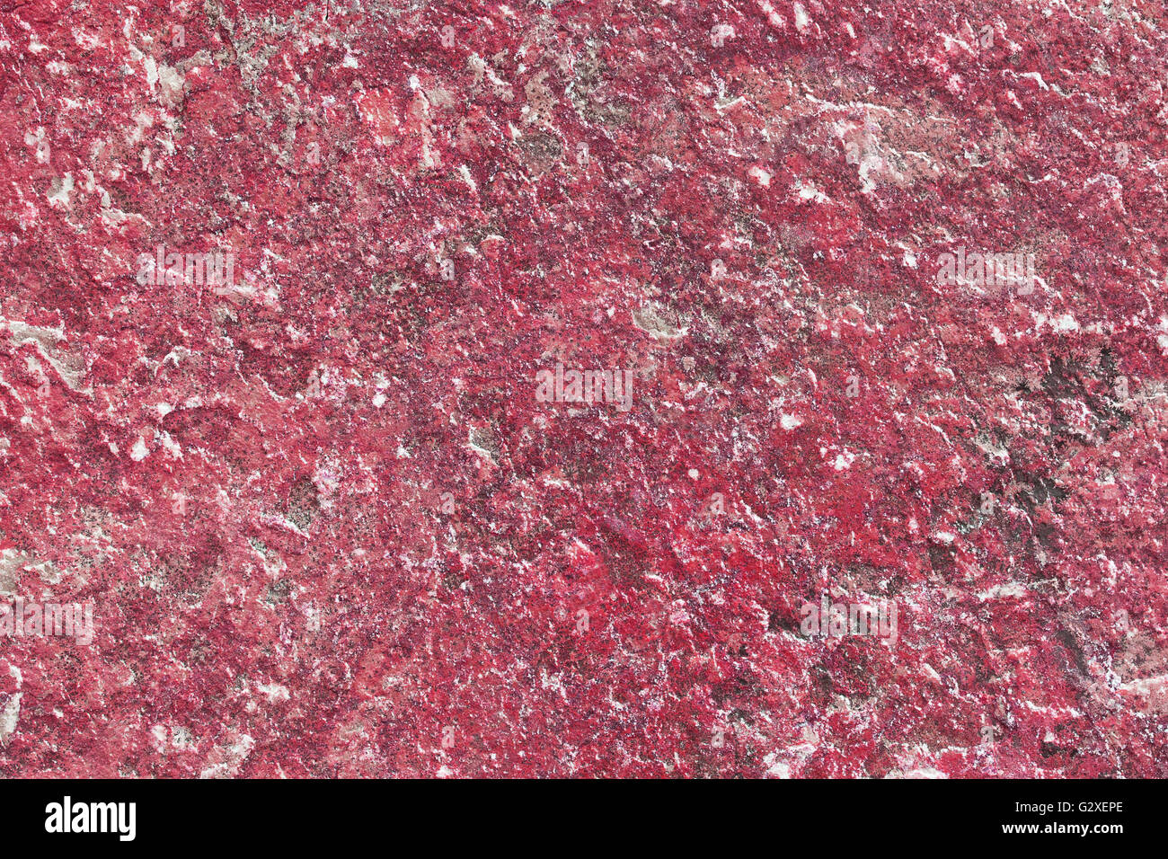 close up of old stone with red crust Stock Photo - Alamy