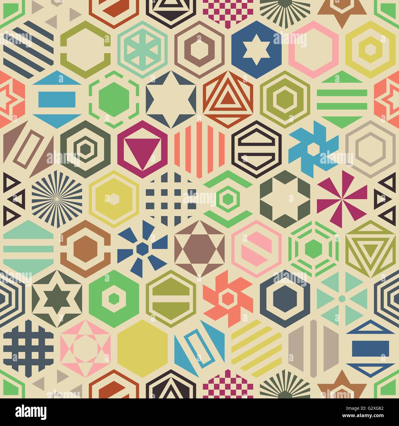 Hexagon seamless pattern Stock Vector Image & Art - Alamy