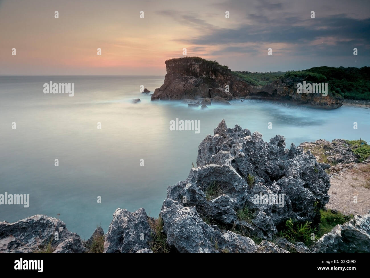 sunset at beach Stock Photo - Alamy