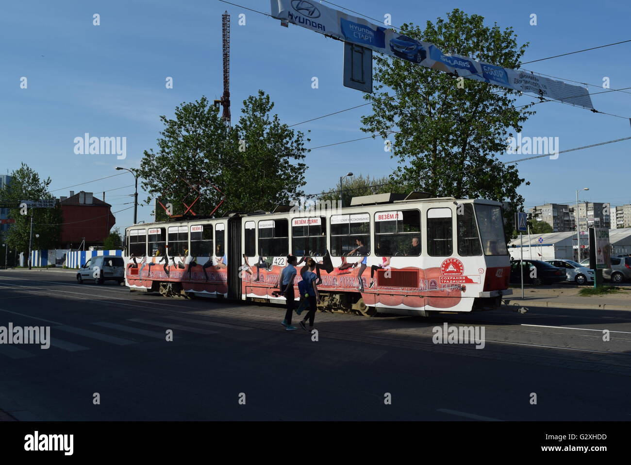 Tram view of Kaliningrad: modern state of the westernmost tramway in ...