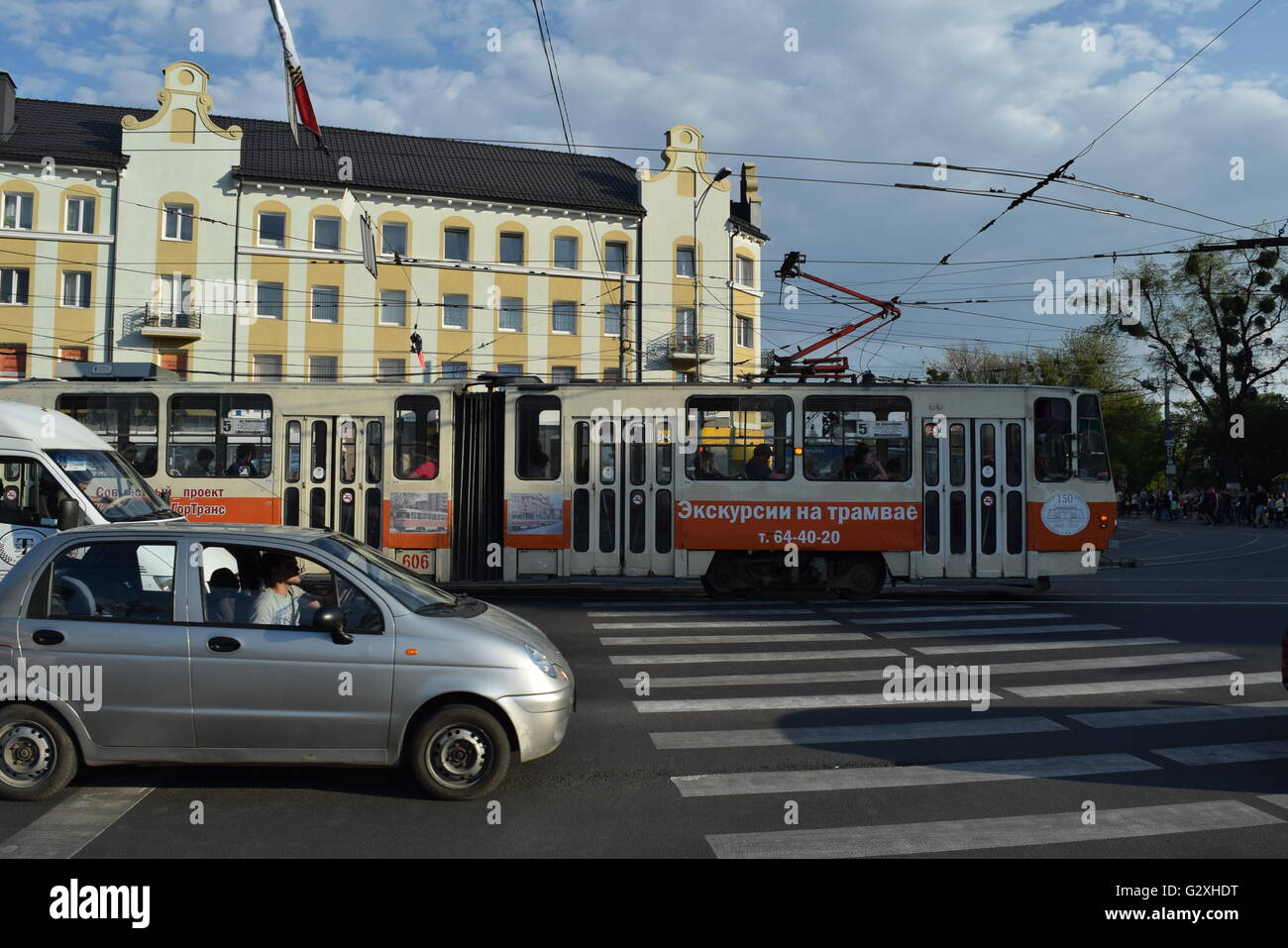 Tram view of Kaliningrad: modern state of the westernmost tramway in ...