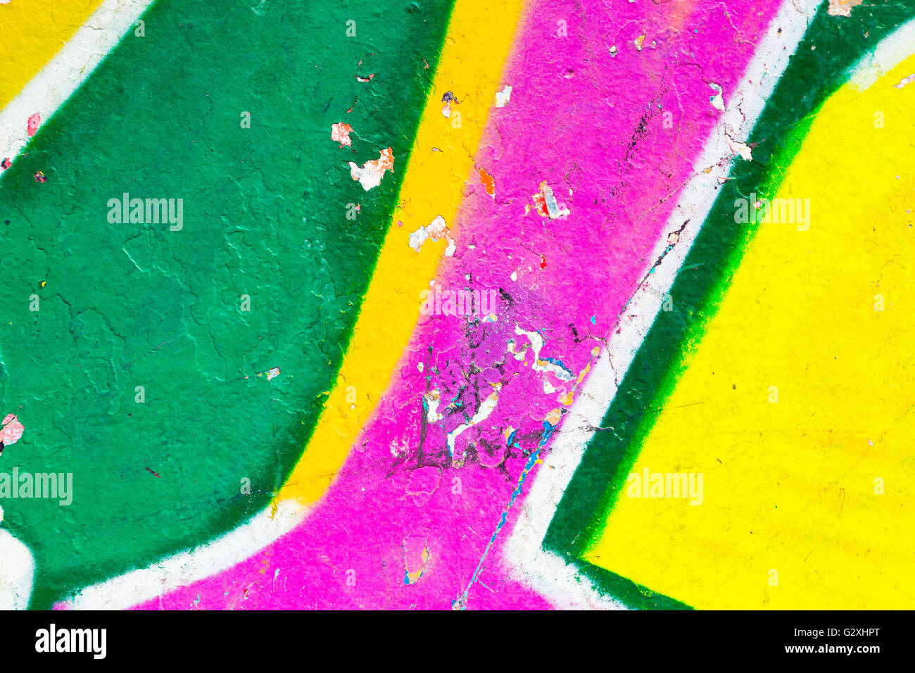 Closeup abstract painted wall of the city. Street art graffiti creative ...
