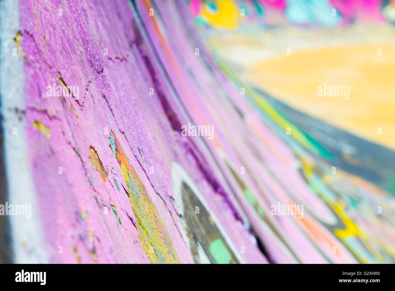 Closeup abstract painted wall of the city. Street art graffiti creative ...