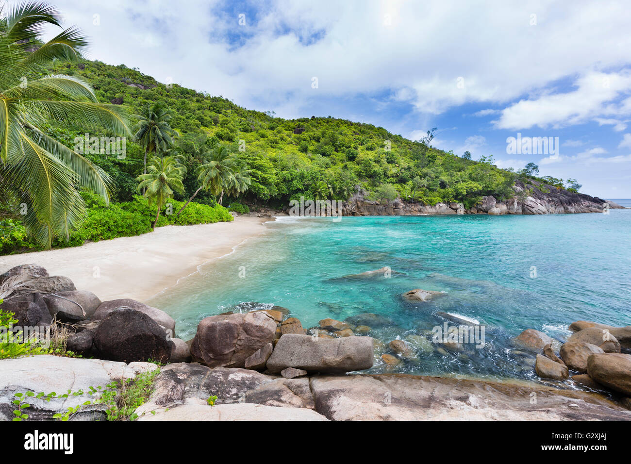 Anse Major in the west of Mahe, Seychelles Stock Photo - Alamy