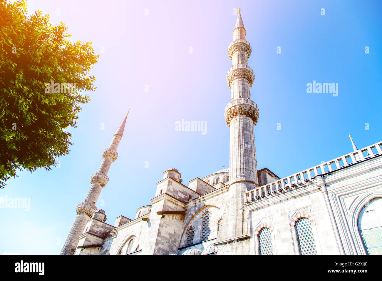 Sultan Ahmet Mosque Turkey on a sky background Stock Photo - Alamy