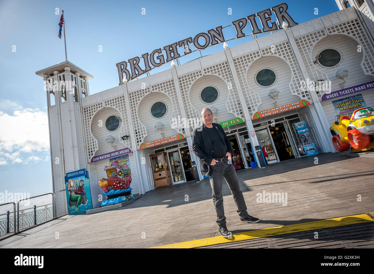 Crime writer Peter James photographed in Brighton Stock Photo - Alamy