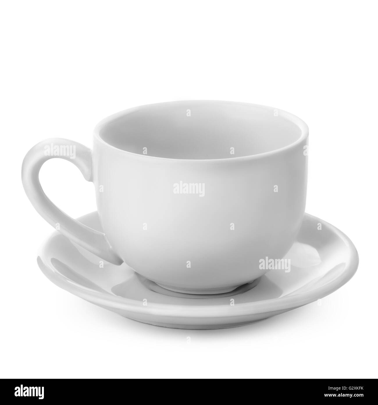 white cup isolated on white background Stock Photo - Alamy