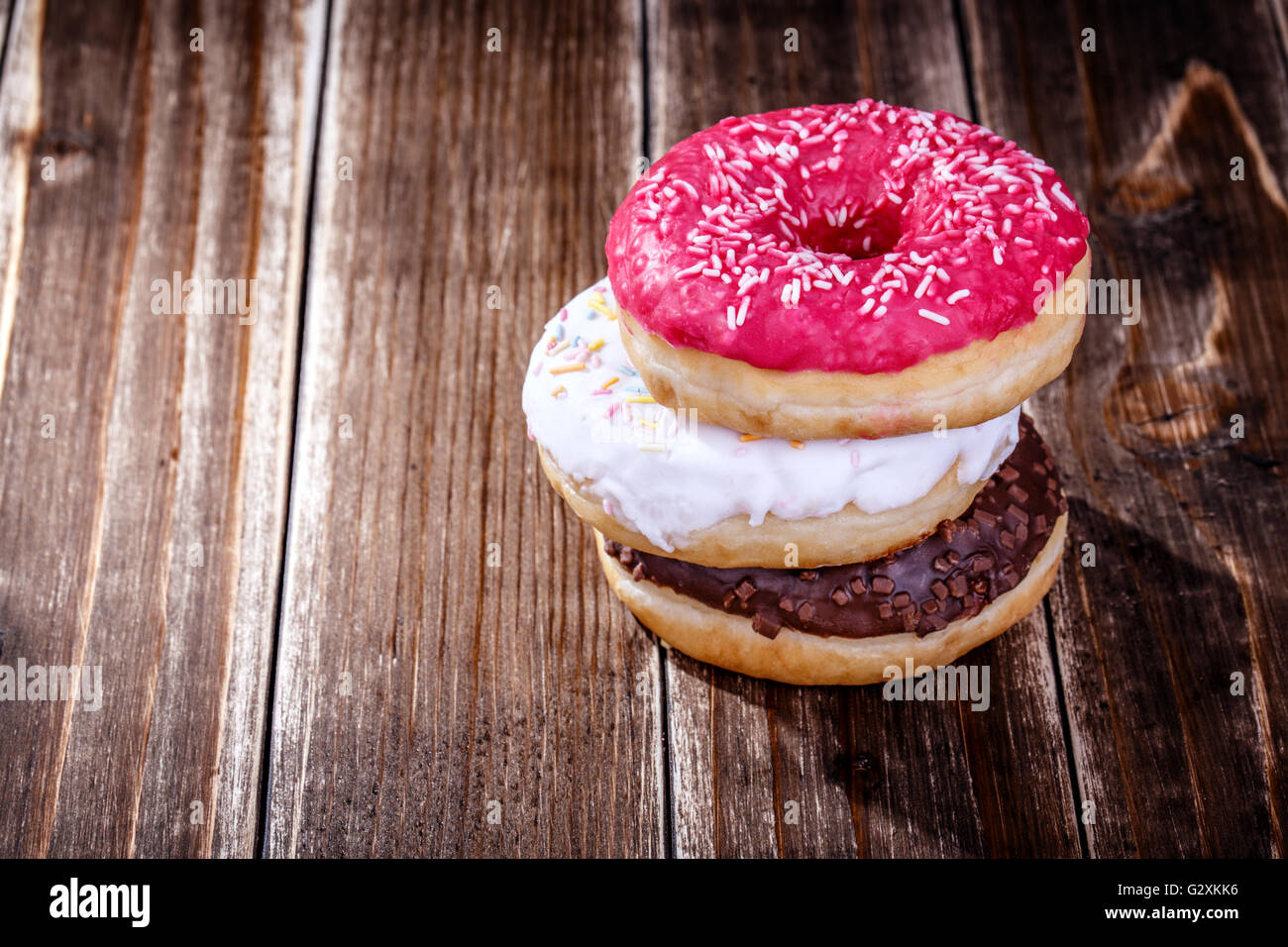 donut wooden background texture baking Stock Photo - Alamy