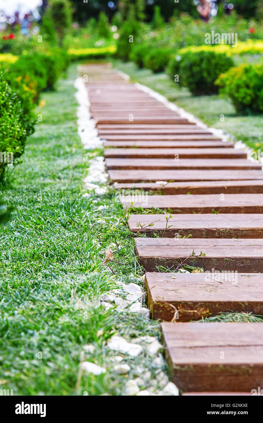 park path sunny day outside Stock Photo - Alamy