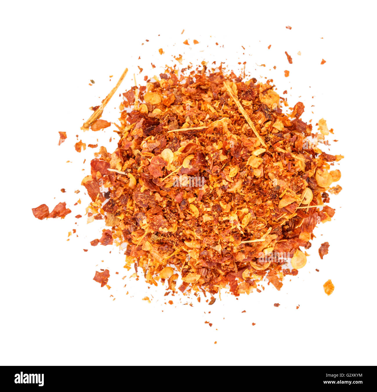 pepper paprika dry isolated on white background clipping path Stock ...