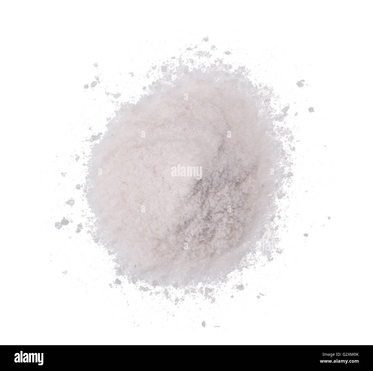 a pinch of salt isolated on white background clipping path Stock Photo ...