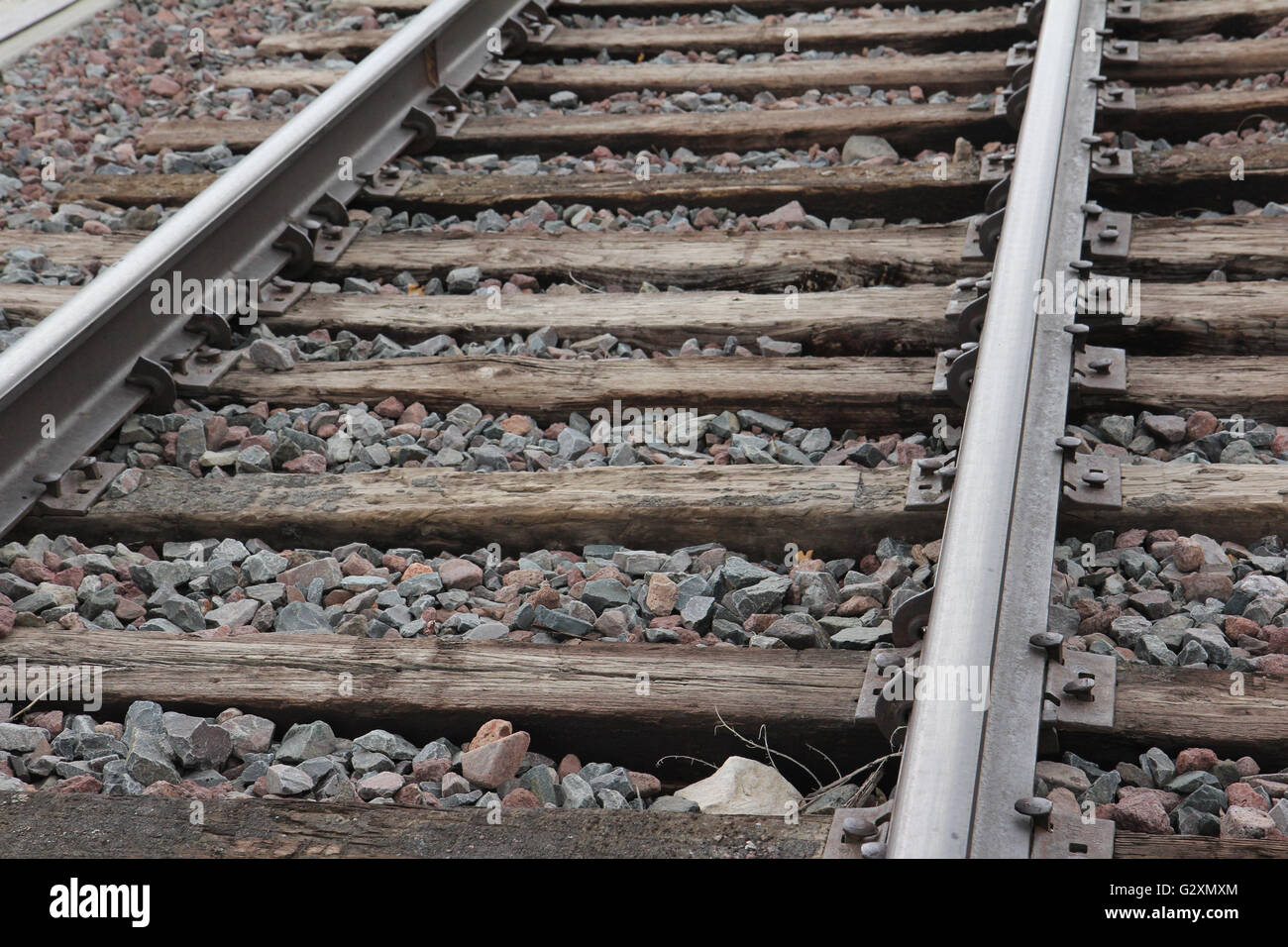 Rail track bed hi-res stock photography and images - Alamy