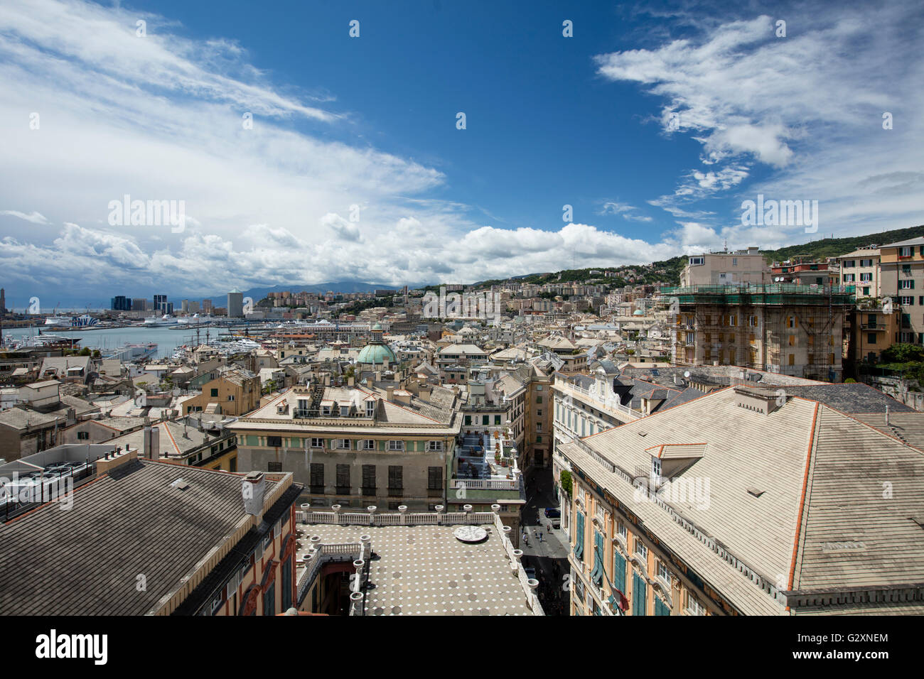 Genoa (Genova) Skyline, Italy Stock Photo - Alamy