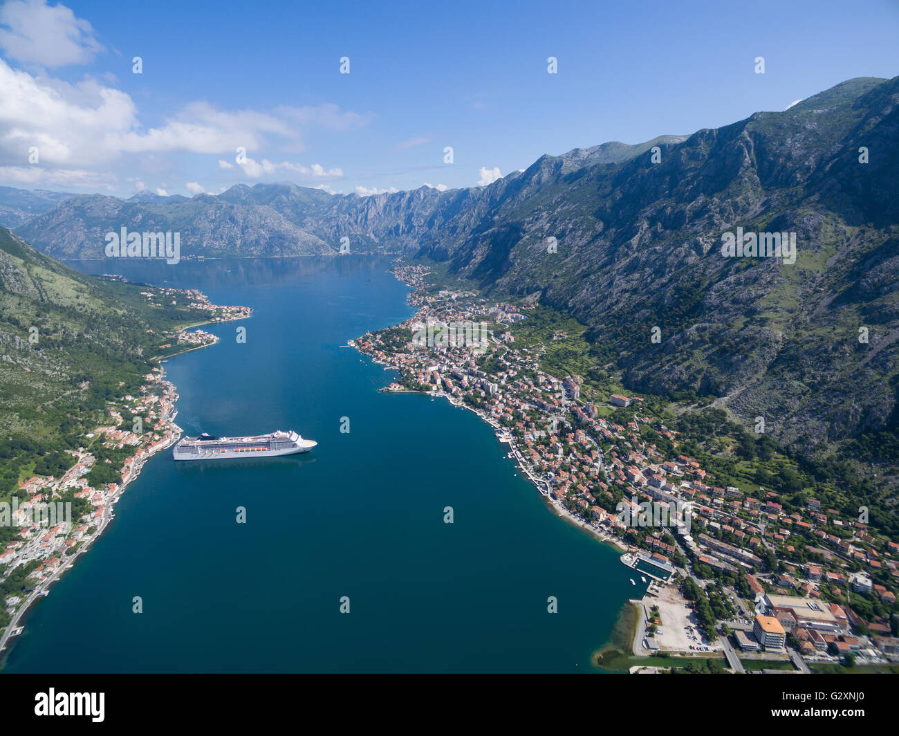 Aerial view of Kotor Stock Photo - Alamy