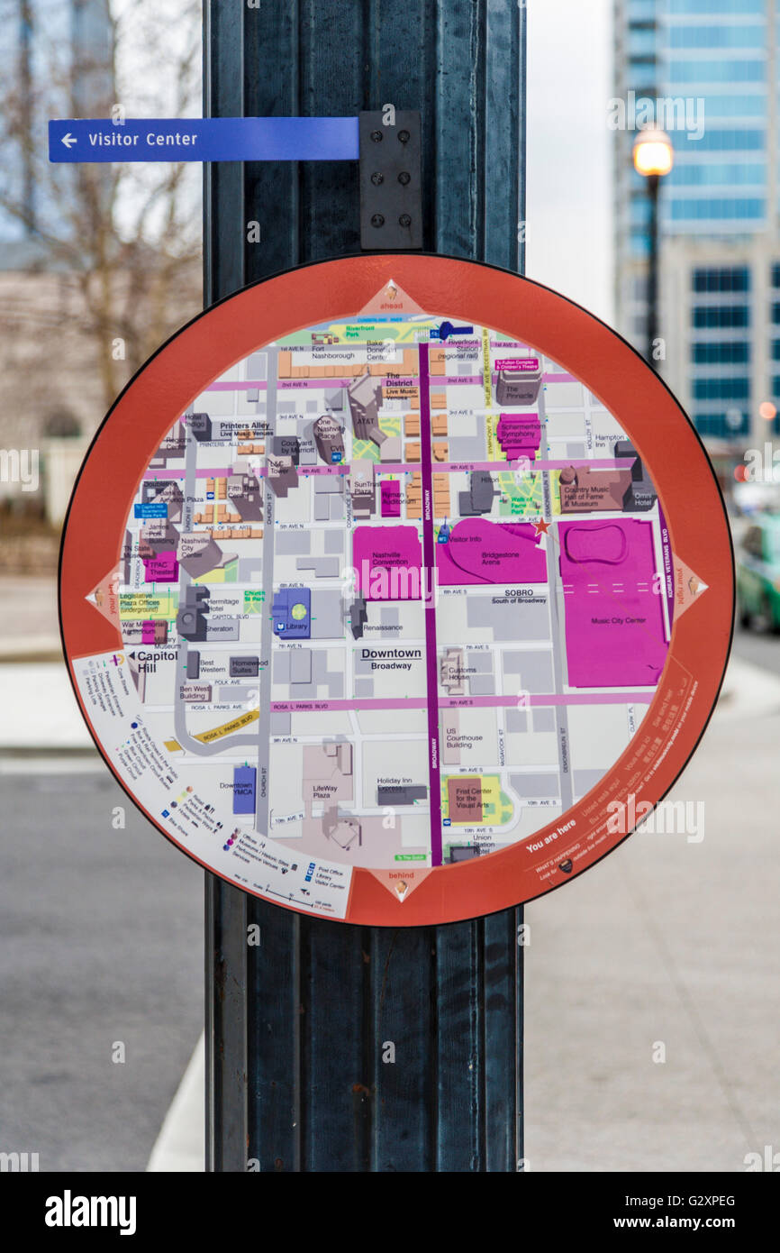 Downtown map hi-res stock photography and images - Alamy