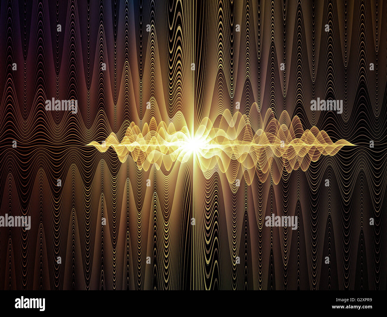Light Waves series. Interplay of light curves and sine waves on the ...