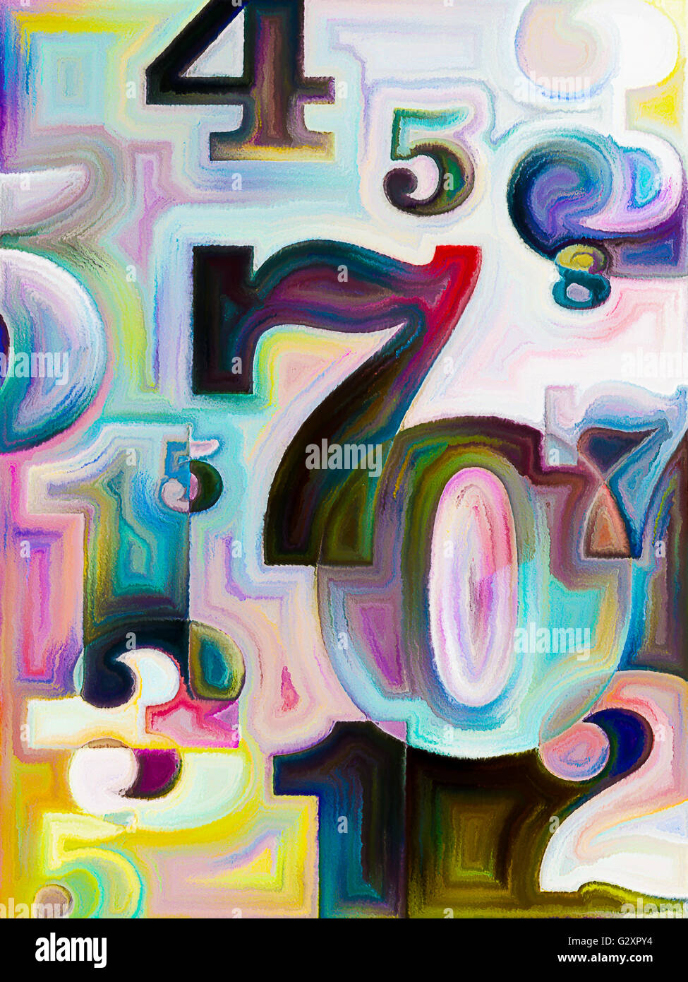 Decimal Paint series. Interplay of painted decimal digits on the ...