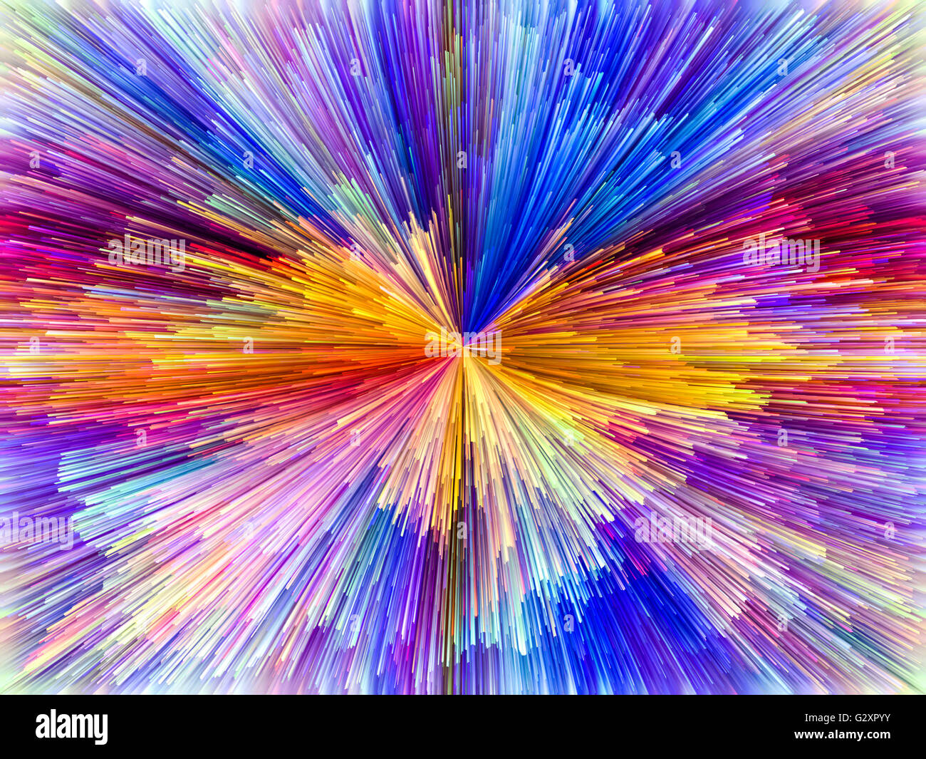 Color Explosion series. Composition of colorful streaks with ...