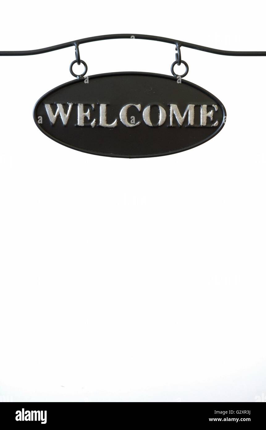 Welcome plate hi-res stock photography and images - Alamy