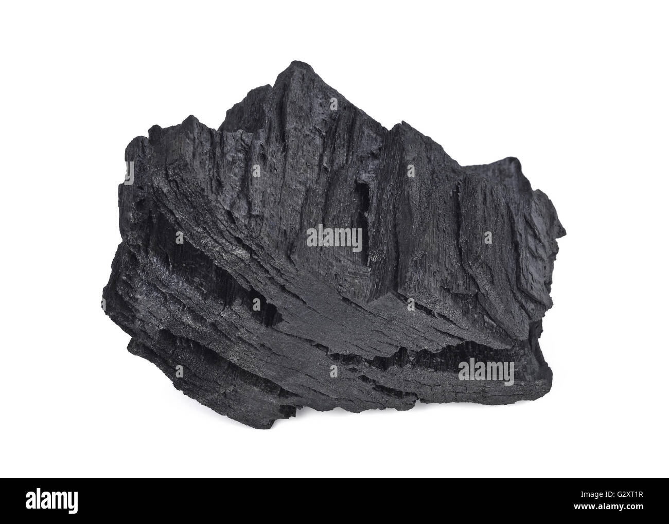 Coal Isolated on White Background Stock Photo - Alamy