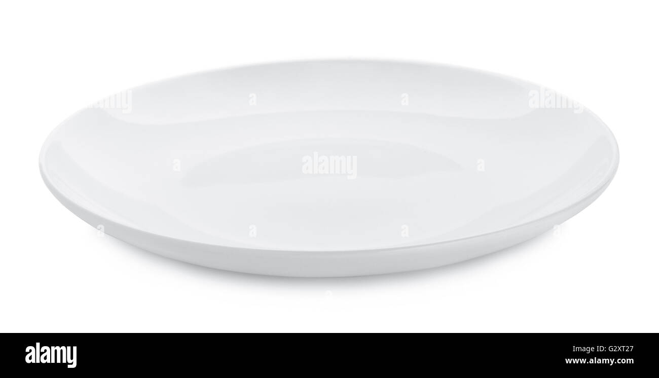 White clean round plate hi-res stock photography and images - Alamy
