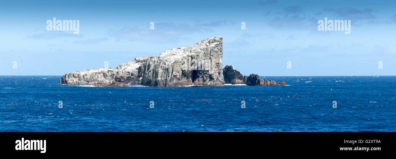 Bounty Island in bright sunlight, New Zealand sub-Antarctic Stock Photo ...