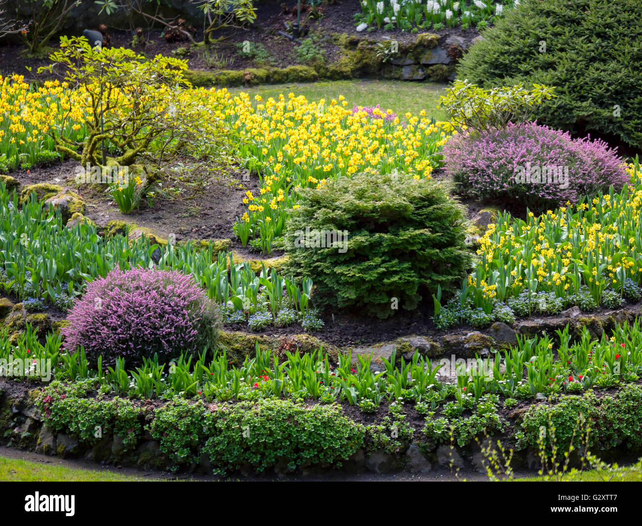 Sunken gardens at the butchart hi-res stock photography and images - Alamy