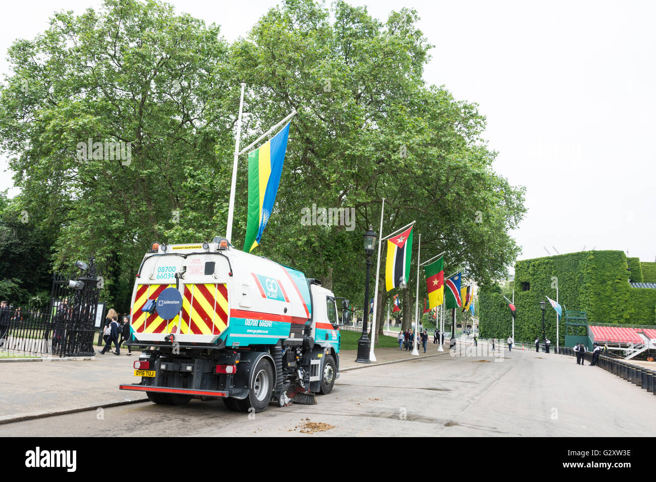 Cleaning up after the Colonel's Review of the Trooping the Colour on ...