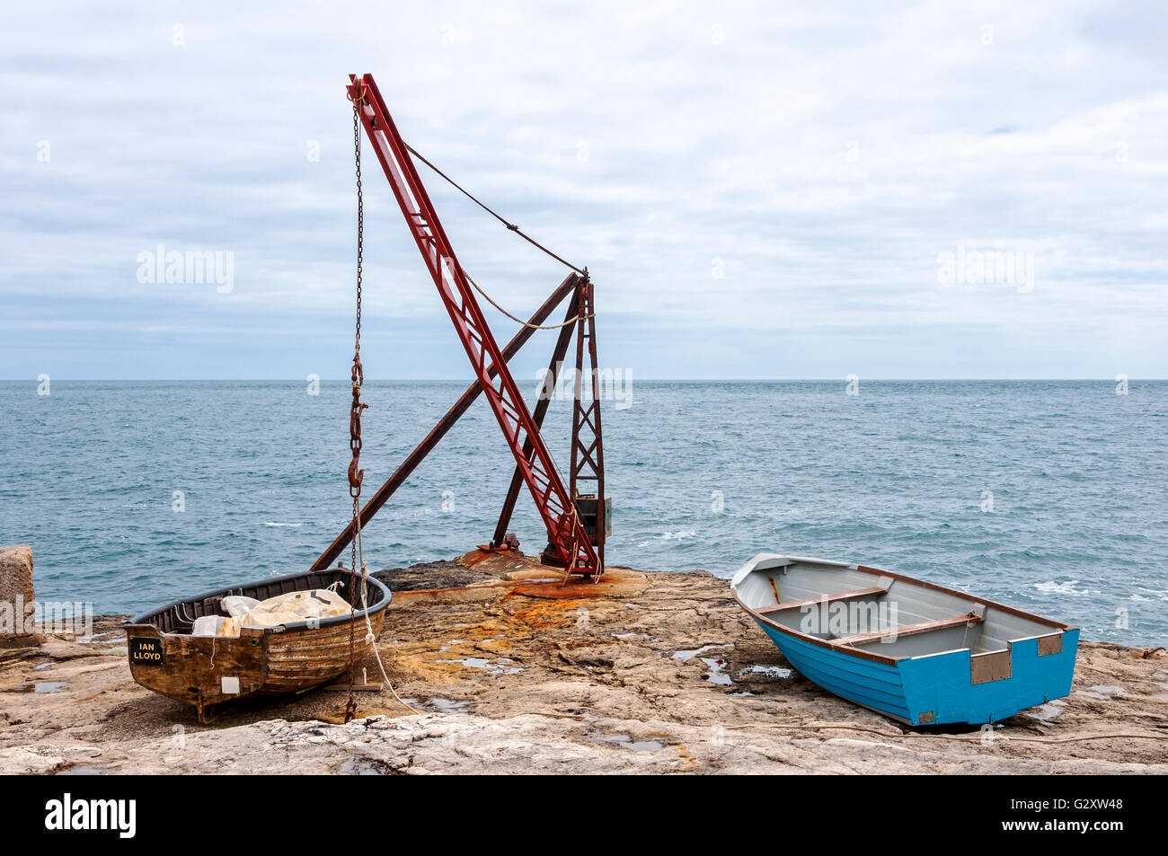 Crane loading boats hi-res stock photography and images - Alamy