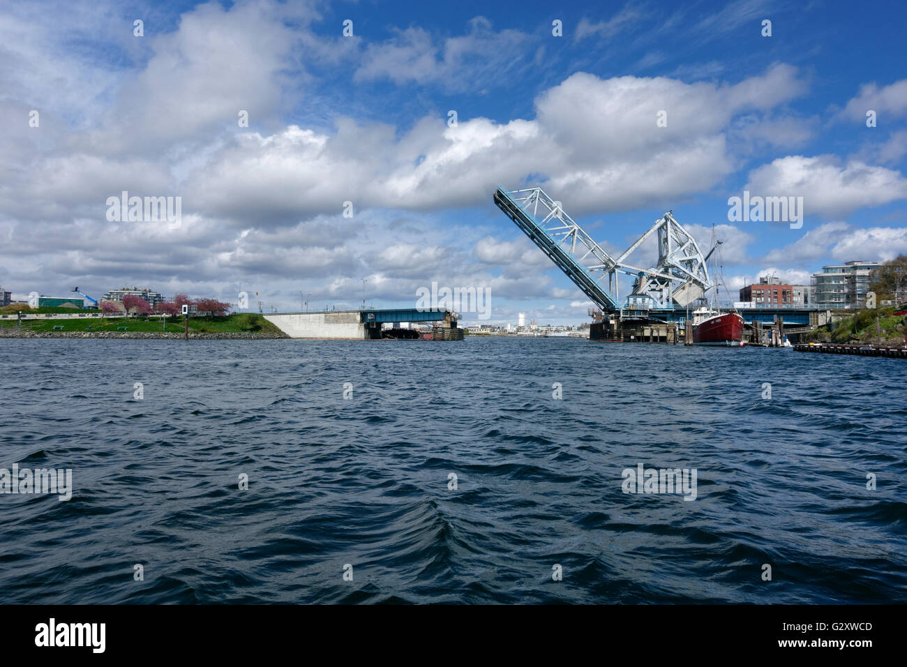 Johnson Street Bridge, Victoria, British Columbia, Canada. Bascule ...