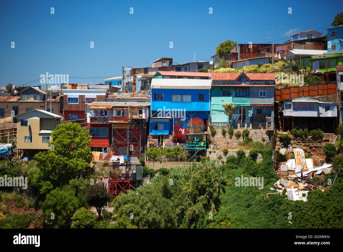 Colorful buildings on the hills of the UNESCO World Heritage city of ...