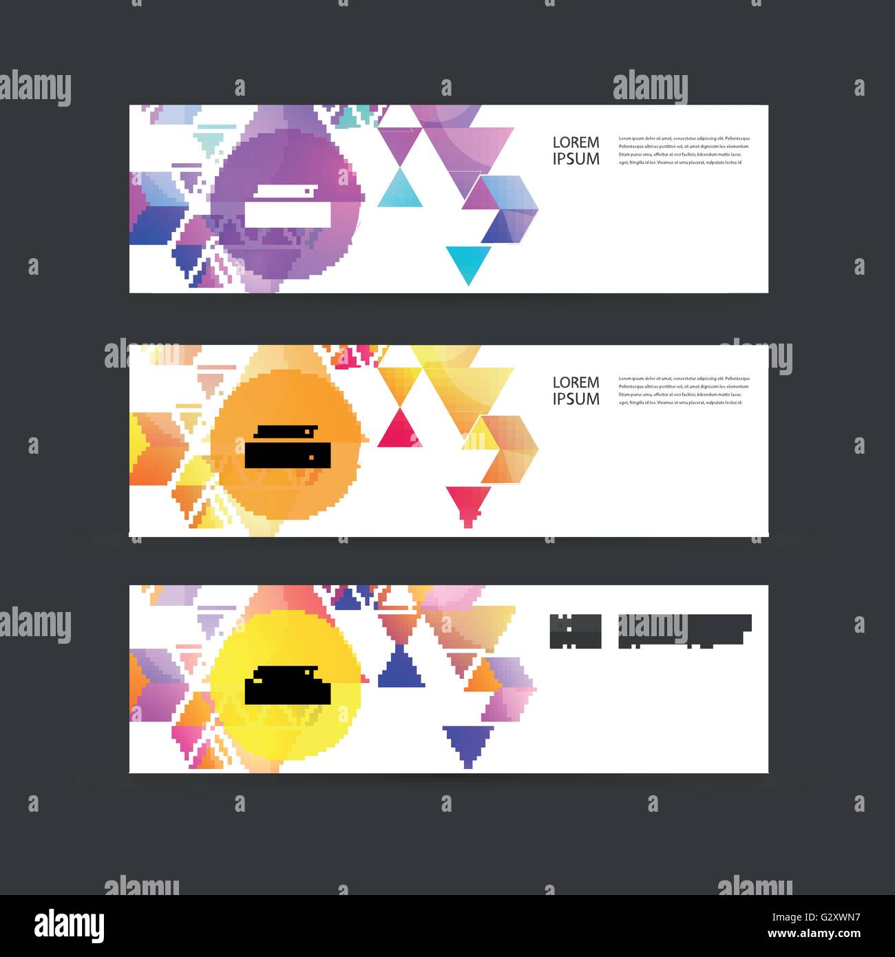 Polygonal vibrant color background Stock Vector Images - Alamy