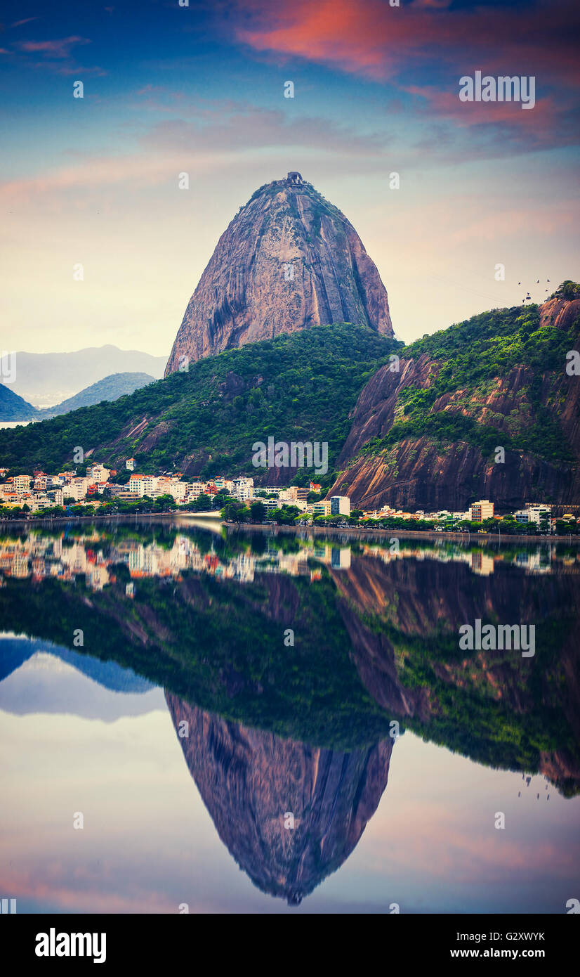 Rio De Janeiro, Brazil in the evening sun light Stock Photo - Alamy