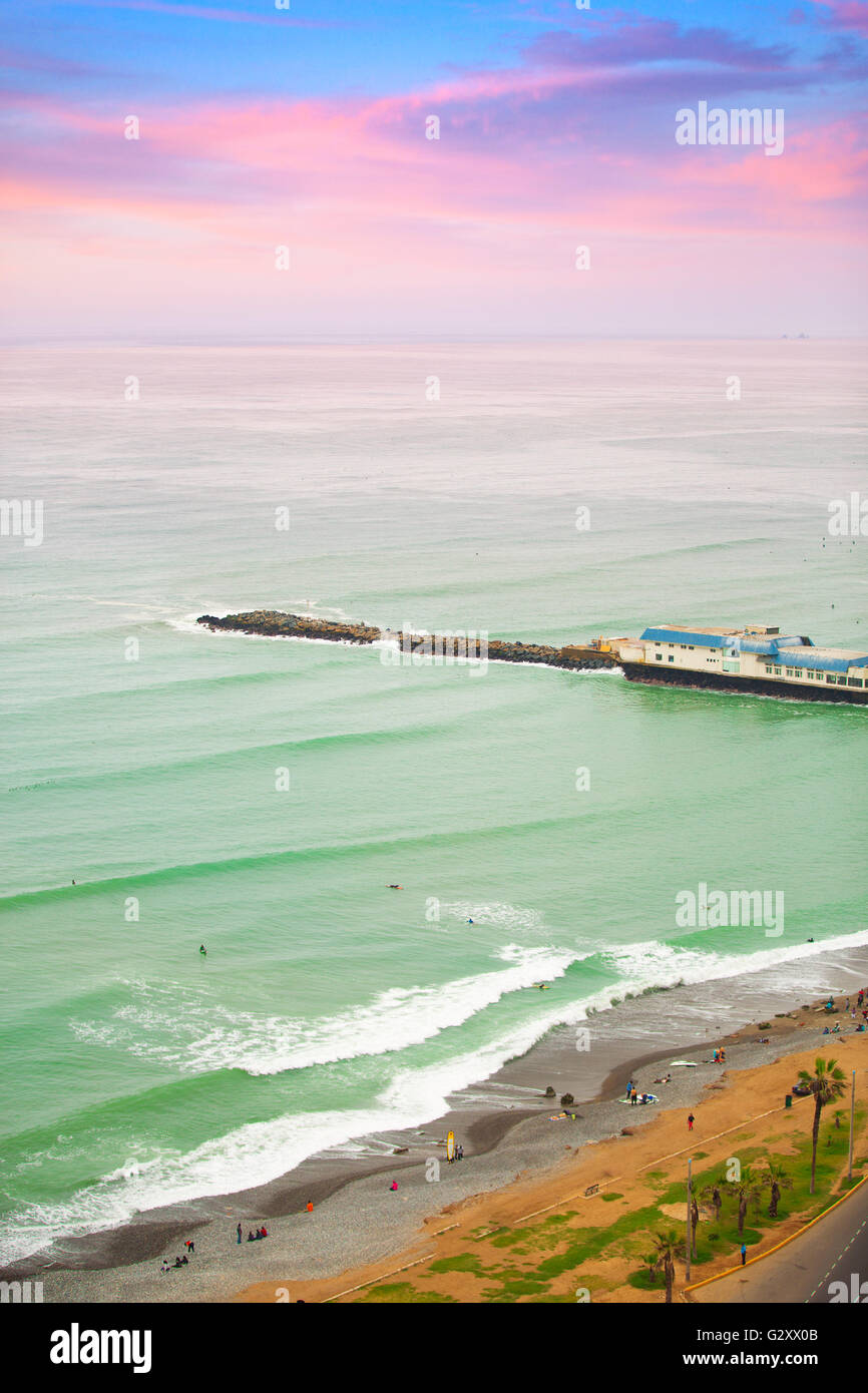 Lima, Peru. Circuito de Playas (Beach Circuit Stock Photo - Alamy