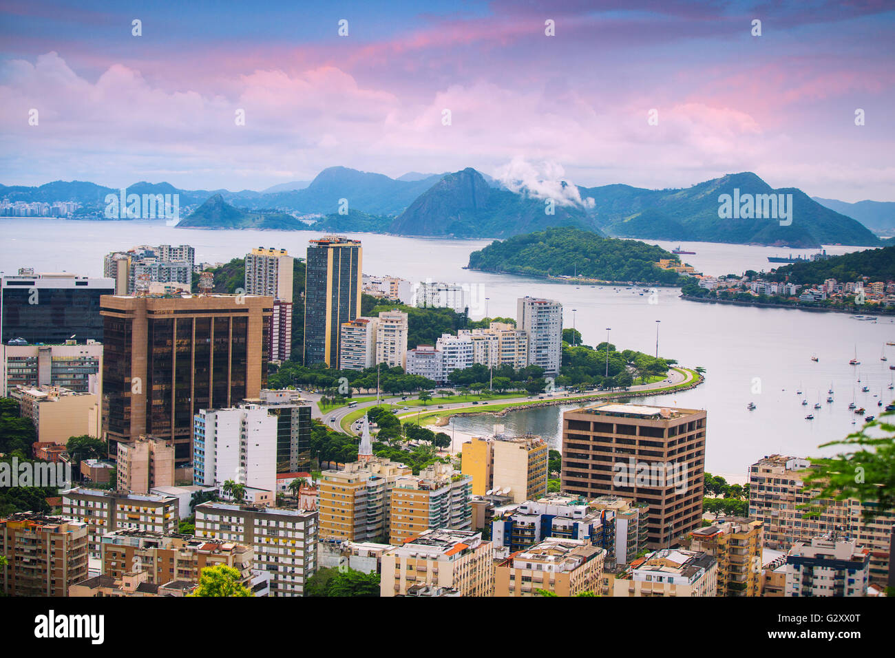 Rio De Janeiro, Brazil in the evening sun light Stock Photo - Alamy