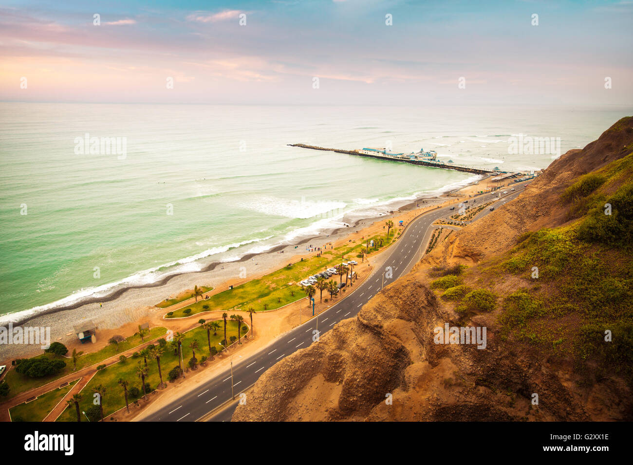 Lima, Peru. Circuito de Playas (Beach Circuit Stock Photo - Alamy