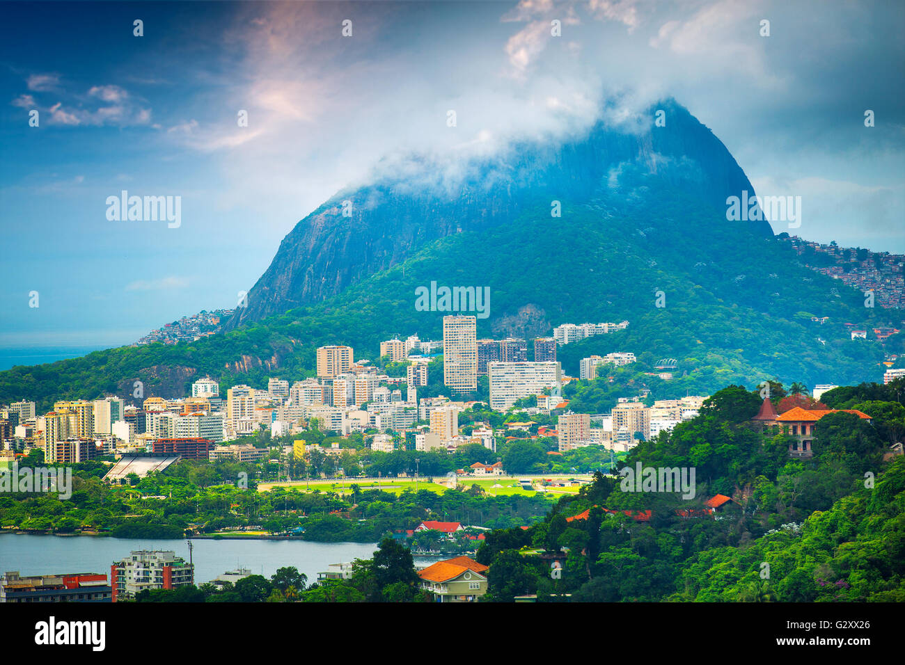 Rio De Janeiro, Brazil in the evening sun light Stock Photo - Alamy