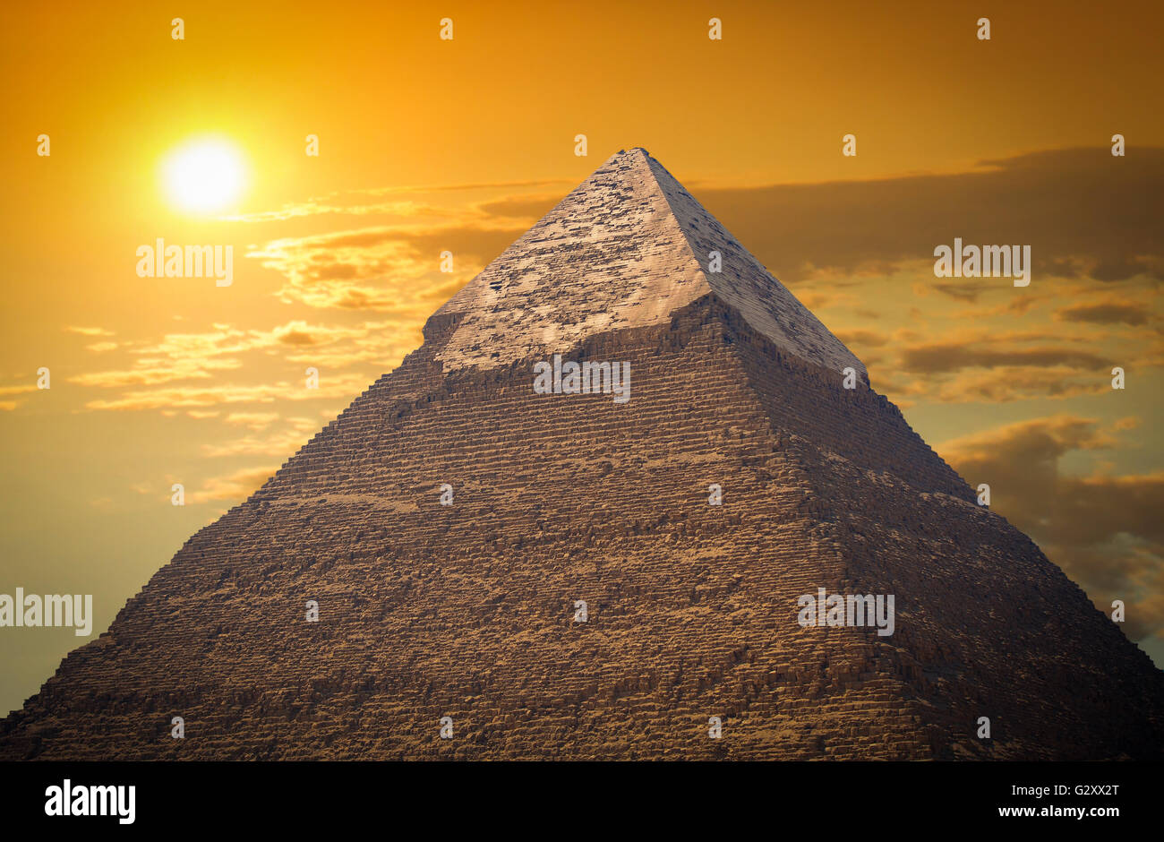 pyramids of the pharaohs in Giza. Cairo, Egypt Stock Photo - Alamy
