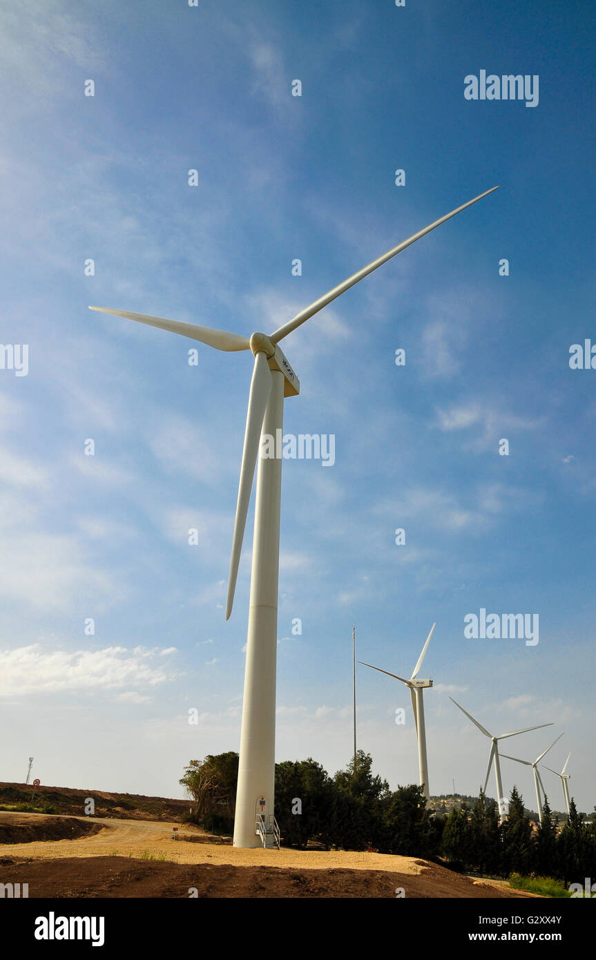 Wind turbines create clean and renewable electricity Stock Photo - Alamy