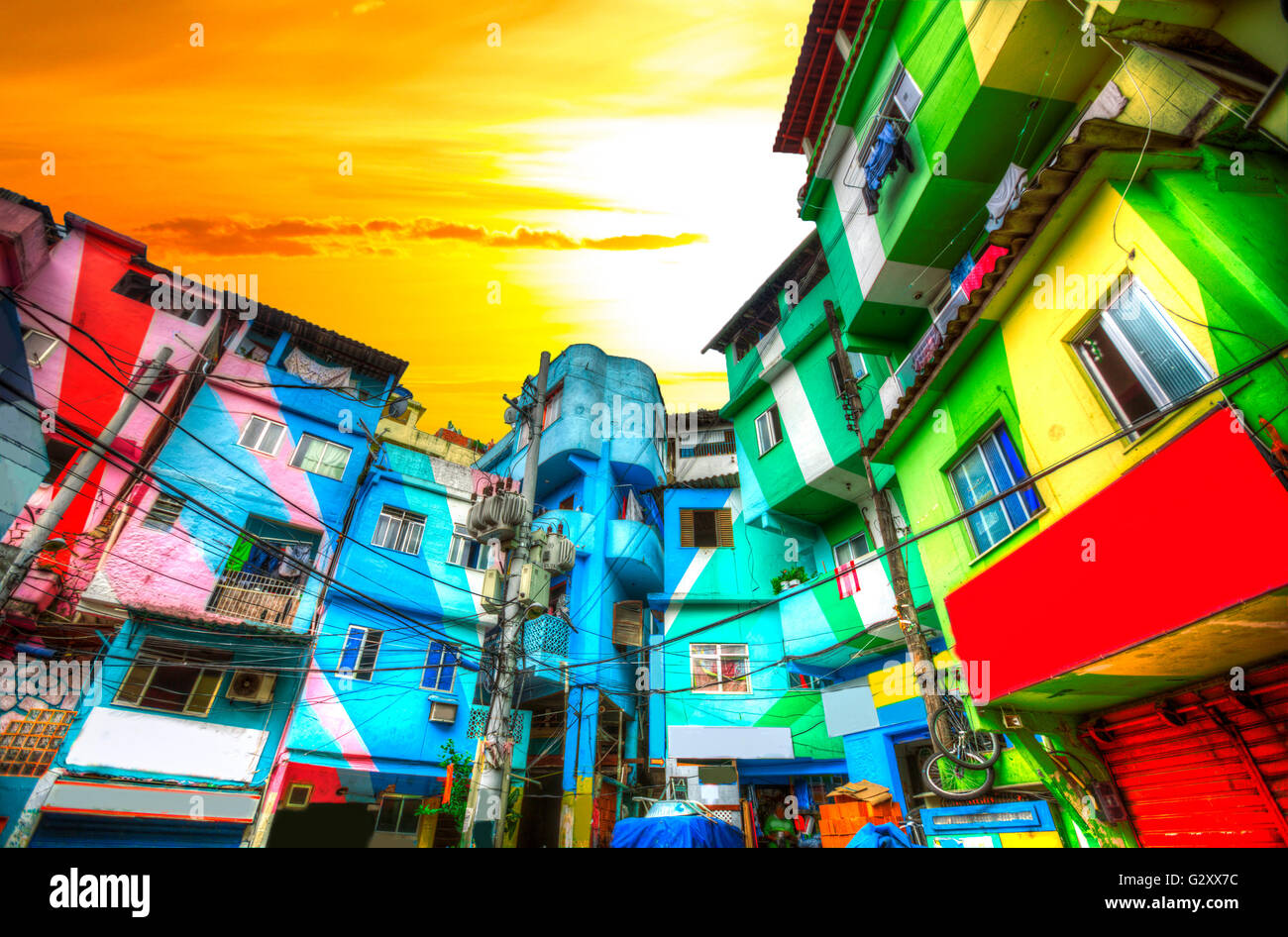 Brazil favela improvement hi-res stock photography and images - Alamy