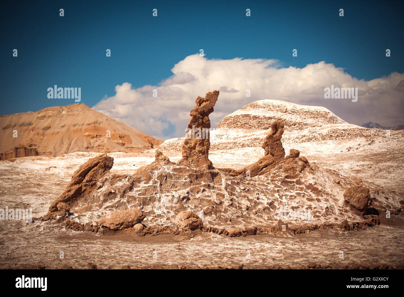 Salt sculptures is beautiful geological formation of Moon Valley in ...