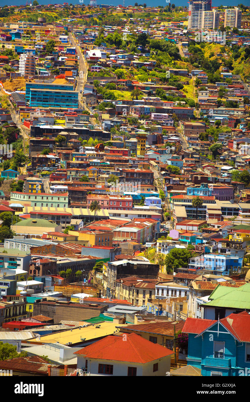 Colorful buildings on the hills of the UNESCO World Heritage city of ...