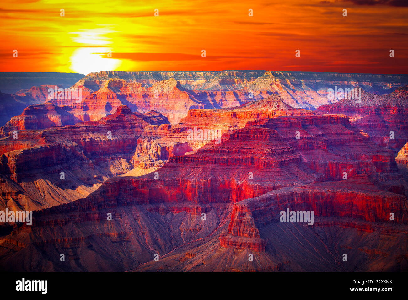 famous view of Grand Canyon , Arizona, USA Stock Photo - Alamy