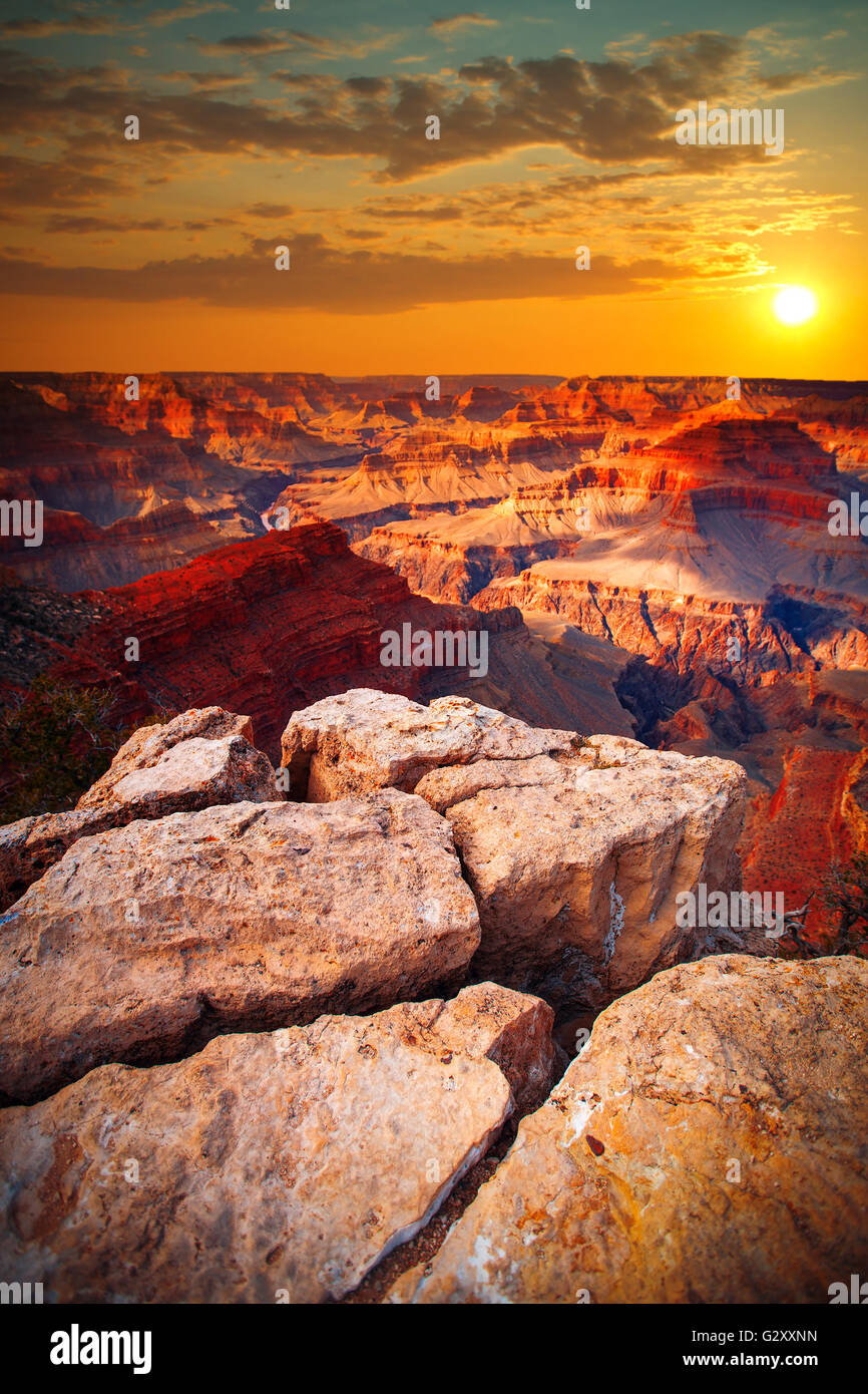 famous view of Grand Canyon , Arizona, USA Stock Photo - Alamy