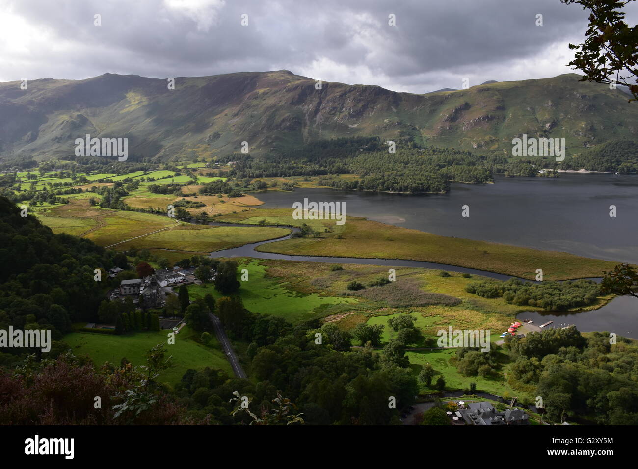 Derwent Water and Borrowdale viewed from Surprise View in the Lake ...