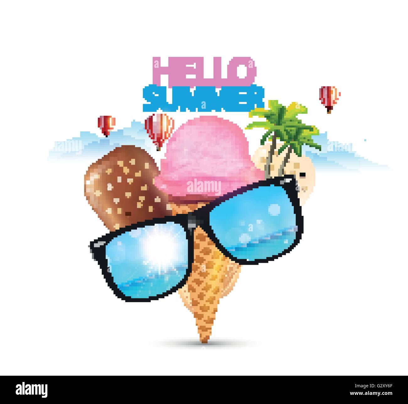 Chocolate palm Stock Vector Images - Alamy