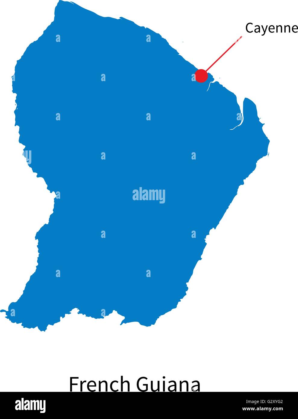 Cayenne French Guiana Map