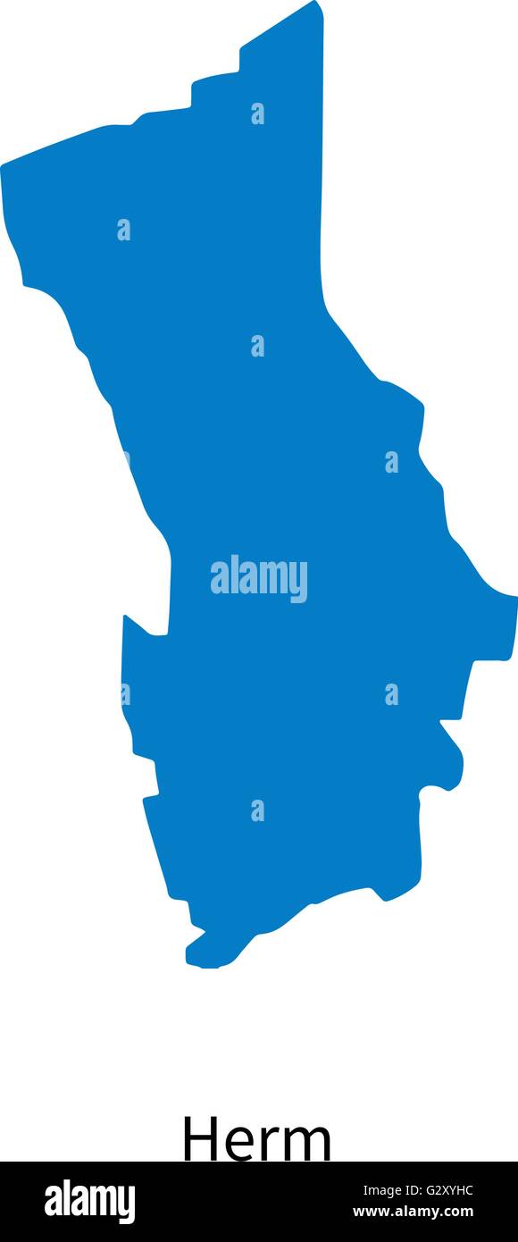 Detailed vector map of Herm Stock Vector Image & Art - Alamy