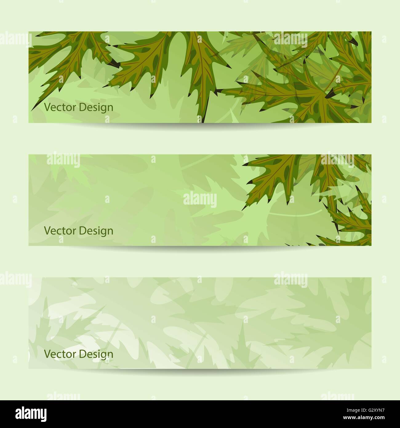 Set of horizontal banners Stock Vector Image & Art - Alamy